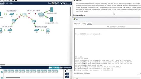 Ccna Implement Dhcpv4 Packet Tracer Youtube