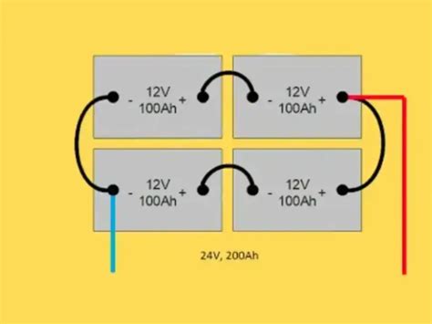 Parallel Battery Circuit Connecting Deep Cycle Batteries In Series Or