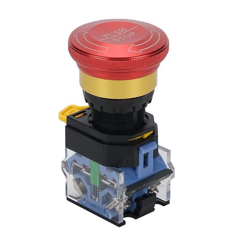 Buy Emergency Stop Button Mm Latching Push Button Switch Aluminum Alloy Round