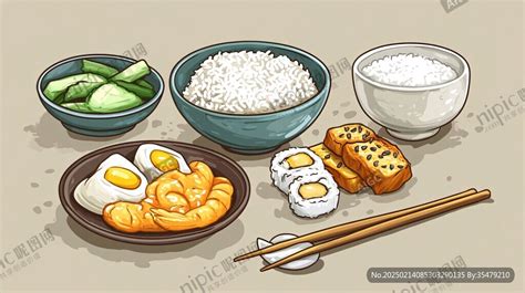 Ai创作图米饭手绘插画 健康米面插画 早餐美食插画 饭插画 盖浇饭插画 传统饮食插画 食物动漫素材 卡通美食图 食物食品插画 食品类插画 早餐插画 特色美食插画 米饭插画 小饭桌插画 吃饭插画