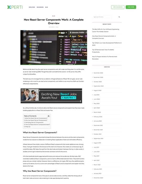 How React Server Components Work A Complete Overview Pdf
