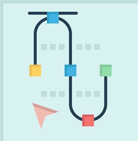 Mouse Screen Vector Arrow Flat Color Icon Vector Icon Banner Template