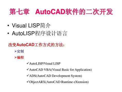 AutoCAD软件的二次开发 word文档在线阅读与下载 无忧文档