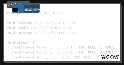 đèn Giao Thông Wokwi Esp32 Stm32 Arduino Simulator