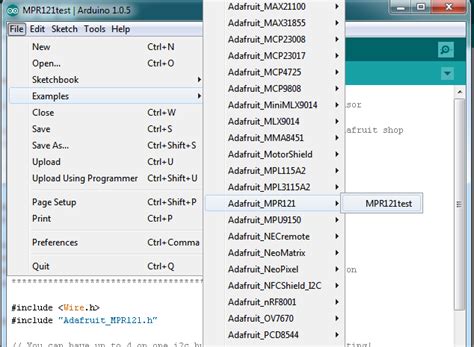 Arduino Adafruit Mpr121 12 Key Capacitive Touch Sensor Breakout Tutorial Adafruit Learning