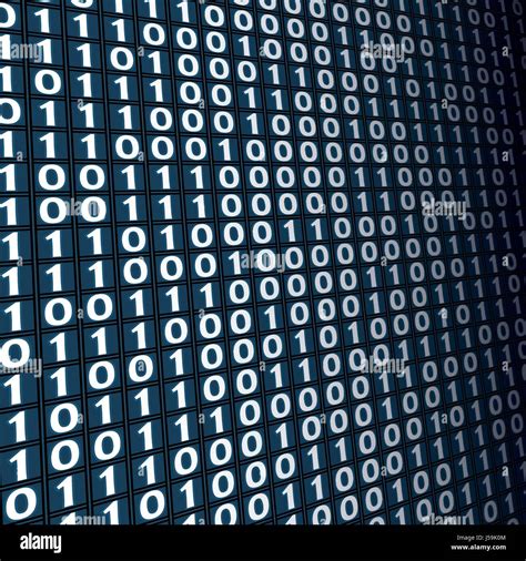 Bits Ones And Zeros Abstract Blue Modern 3d Digital Information