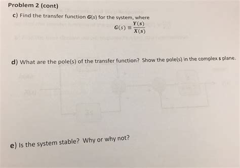 Solved Problem 2 System Response For A System Described By