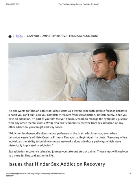 PPT Can You Completely Recover From Sex Addiction PowerPoint Presentation ID 11606087
