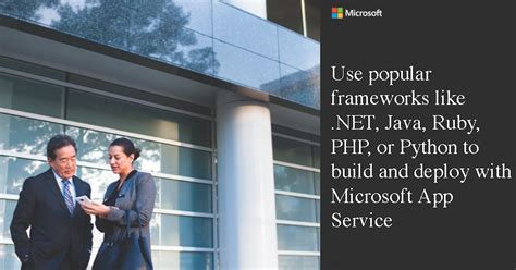 Use Popular Frameworks Like Net Java Ruby Php Or Python To Build