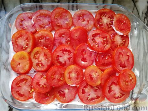 Рецепт Картофель запечённый с фаршем помидорами и сыром на