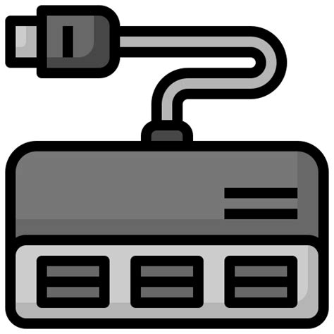 Usb Hub Surang Lineal Color Icon