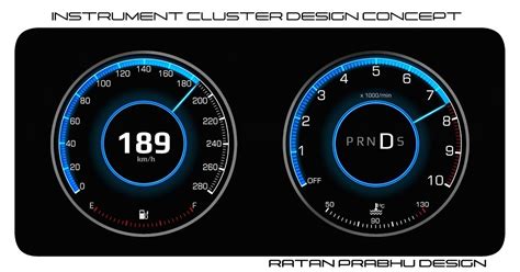 Ratandesignz Automotive Instrument Cluster Design Concept Gui