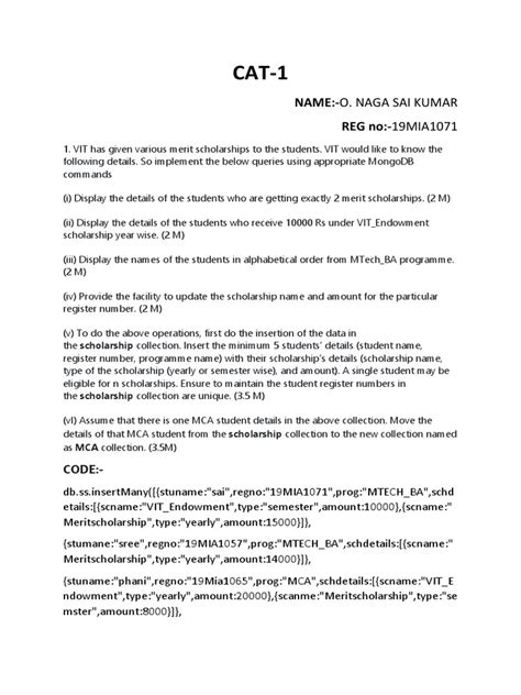 Cat 1 Mongodb Pdf Software Development Information Retrieval