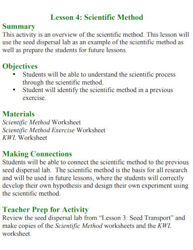 Scientific Method 99 Examples Format How To Use Pdf