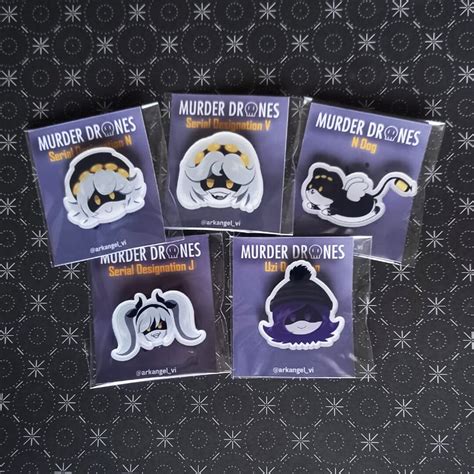 Murder Drones Acrylic Pin Murder Drones Acrylic Pin Murder Drones V Uzi