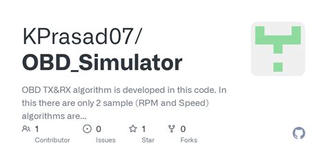 Github Kprasad07 Obd Simulator Obd Txandrx Algorithm Is Developed In This Code In This There
