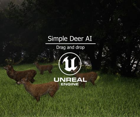 Artstation Ue5 Simple Deer Ai Game Assets