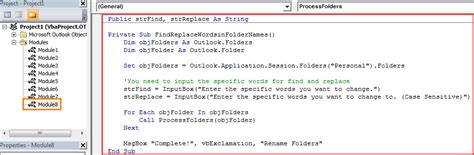 How To Batch Find And Replace Specific Words In All Outlook Folder Names