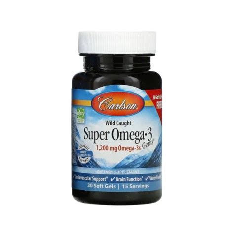 Carlson Labs Wild Caught Super Omega-3 Gems 1200 mg( Супер Омега 3 в ...