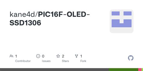GitHub Kane4d PIC16F OLED SSD1306
