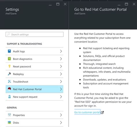 Accessing The Red Hat Customer Portal From Azure Microsoft Azure Blog