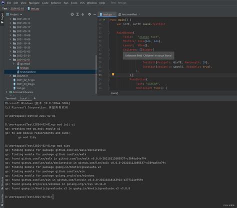 使用goland Ide编写go Windows Uigolang Ui Csdn博客