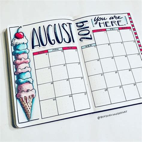 August Bullet Journal Inspiration 30 Themes Worth Trying Littlecoffeefox