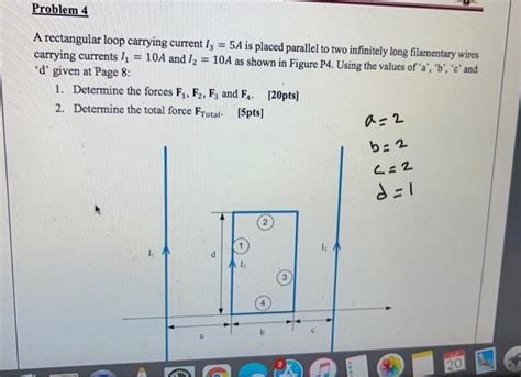 Solved Problem 4 A Rectangular Loop Carrying Current Iz 5a