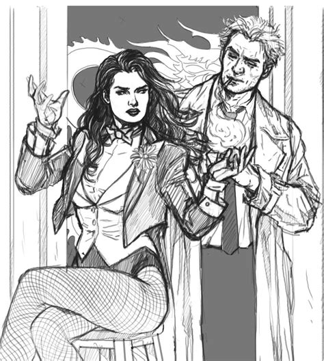 Zatanna Commission Full Colour By Marclaming On Deviantart John Constantine Constantine
