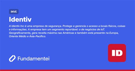 Inve Identiv Fundamentei