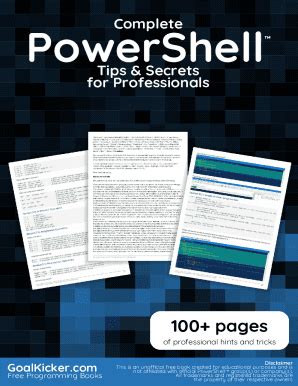 Fillable Online PowerShell CommandsLearn The Essential Commands Of