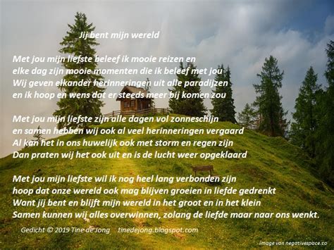 Gedichten En Verhalen Uit Het Leven Jij Bent Mijn Wereld Fotogedicht