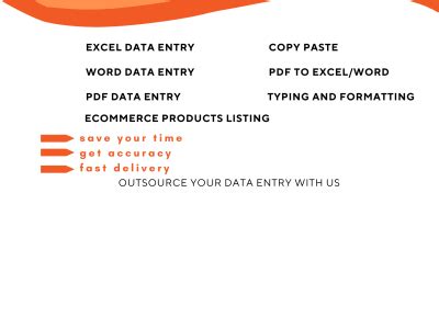 Data Entry In Word Excel And Data Conversion Upwork