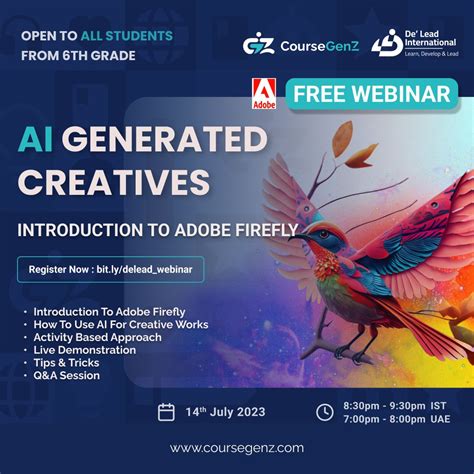 Ai Seminar Trending Adobe Coursegenz Deleadinternational Webinar Coursegenz