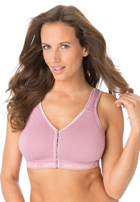 Wireless Front Hook Seamless Leisure Bra By Comfort ChoiceÂ® Plus Size Bra Leisure Bra