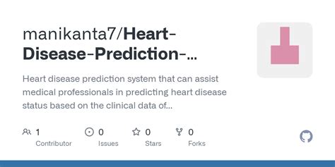 GitHub Manikanta Heart Disease Prediction System Heart Disease Prediction System That Can