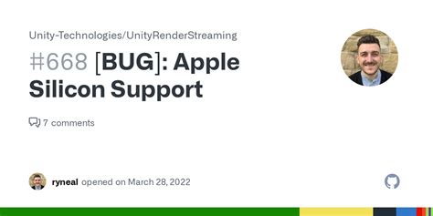 Bug Apple Silicon Support · Issue 668 · Unity Technologies