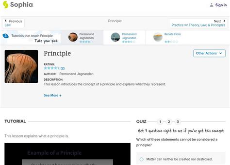 Sophia Principle Lesson Plan For 9th 10th Grade Lesson Planet