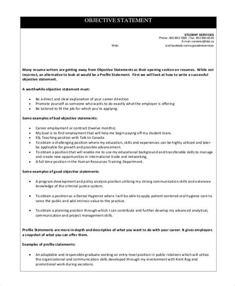 Objective On Resume Example