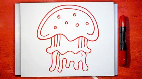 Как рисовать Медузу Урок рисования красным маркером Youtube