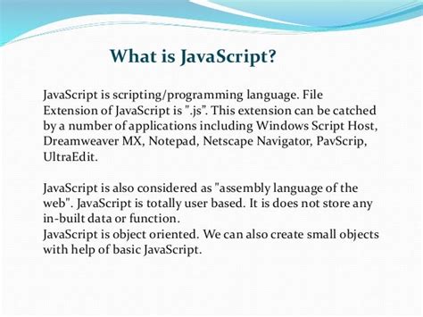Java Script Basic