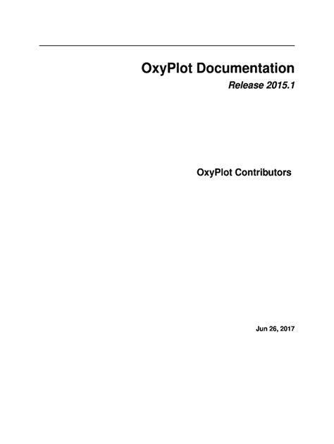 Fillable Online Oxyplot Documentation Fax Email Print Pdffiller