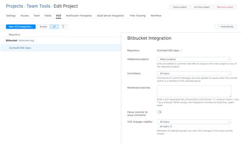 Integrate With Bitbucket Youtrack Cloud