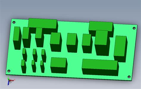电路板4 Solidworks 2011 模型图纸下载 懒石网