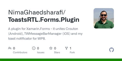 Github Nimaghaedsharafitoastsrtlformsplugin A Plugin For Xamarinforms It Unites Crouton