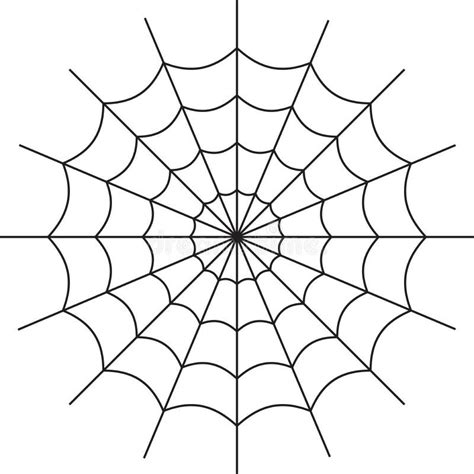 Spider Cobweb Halloween Design Element Stock Illustration