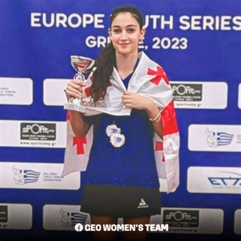 ანასტასია ჩხარტიშვილი მაგიდის ჩოგბურთში ევროპის ახალგაზრდული სერიის