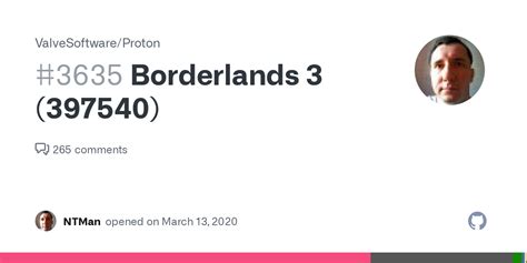 Borderlands 3 397540 · Issue 3635 · Valvesoftwareproton · Github