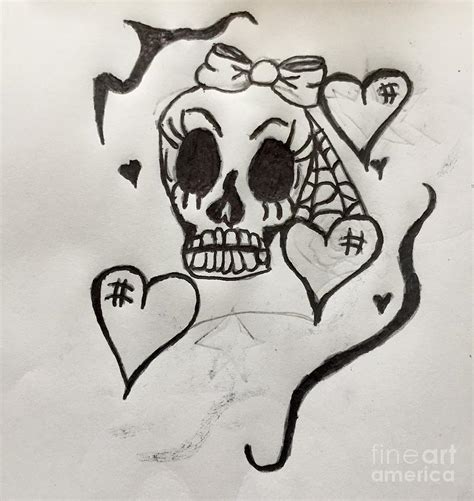 Girly Skull Tattoo
