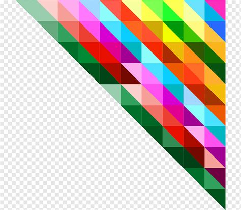 다색 다각형 삼각형 기하학 화려한 다각형 각도 컬러 스플래쉬 사각형 Png Pngwing